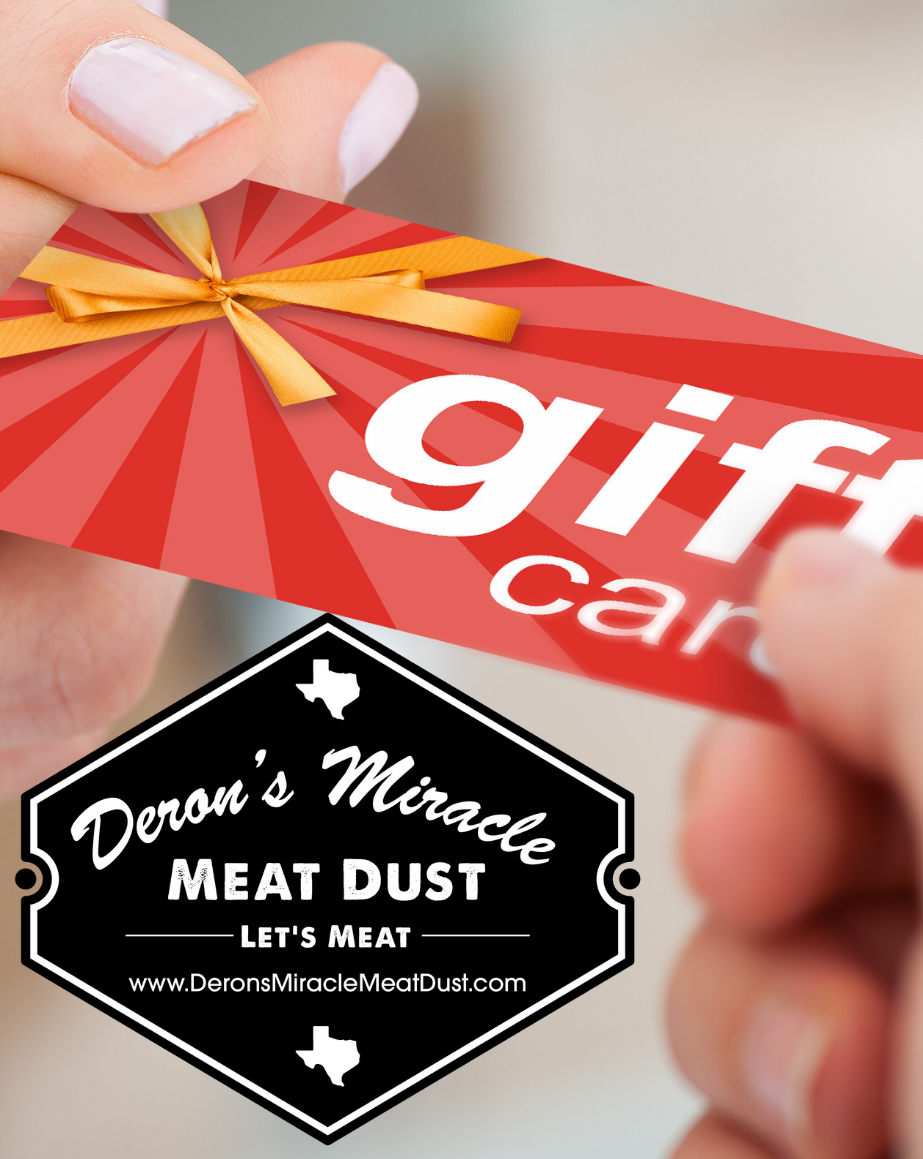 Deron's Miracle Meat Dust BBQ Seasoning & Rub Giftcard ...