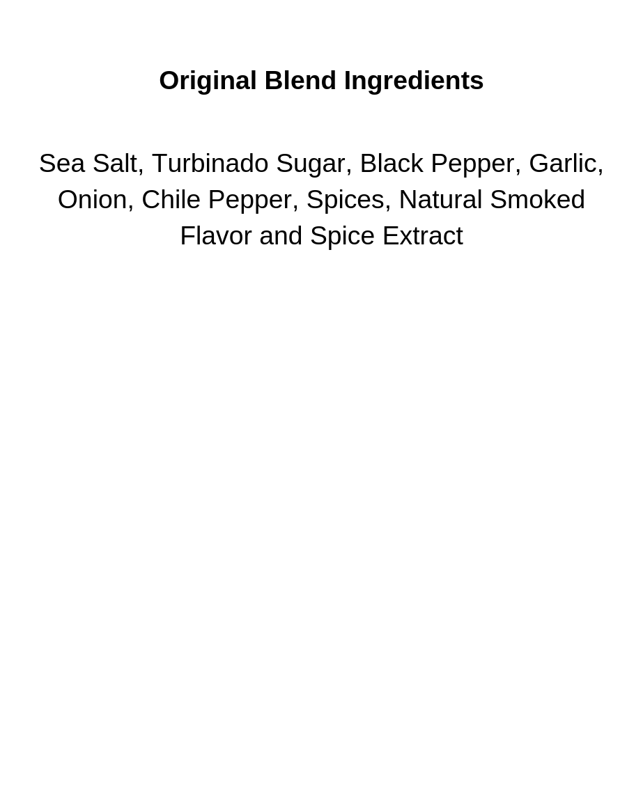 Original Blend 13.5 oz All Purpose Seasoning and Rub for Beef, Chicken ...